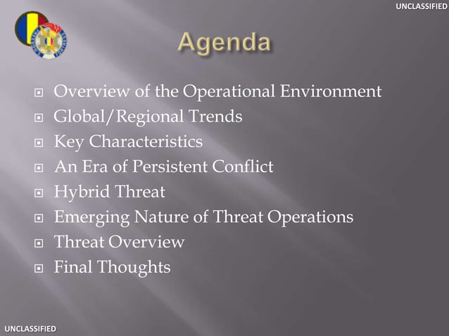 TRADOC OE Operational Environment 2010-2025 | PPTX