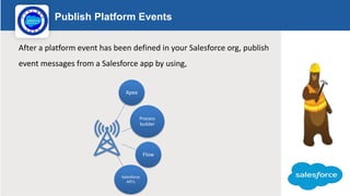 Publish and subscribe platform events using flows | PPTX