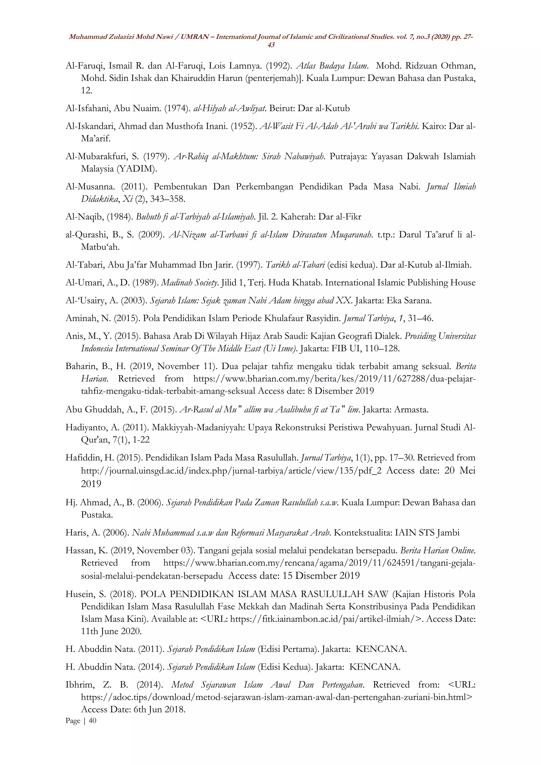 Pelaksanaan Tarbiah Islamiah Pada Zaman Rasulullah s.a.w di Mekah dan ...