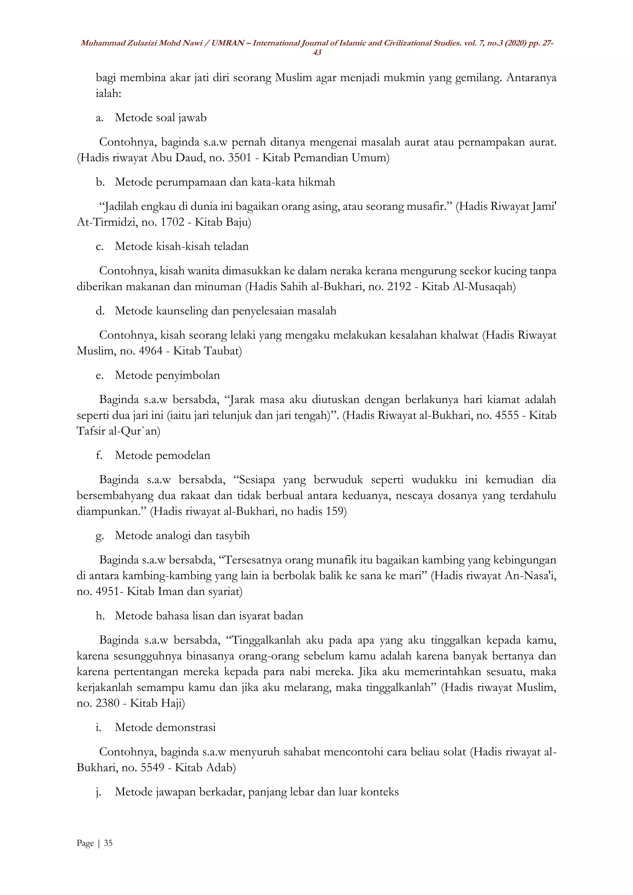 Pelaksanaan Tarbiah Islamiah Pada Zaman Rasulullah s.a.w di Mekah dan ...