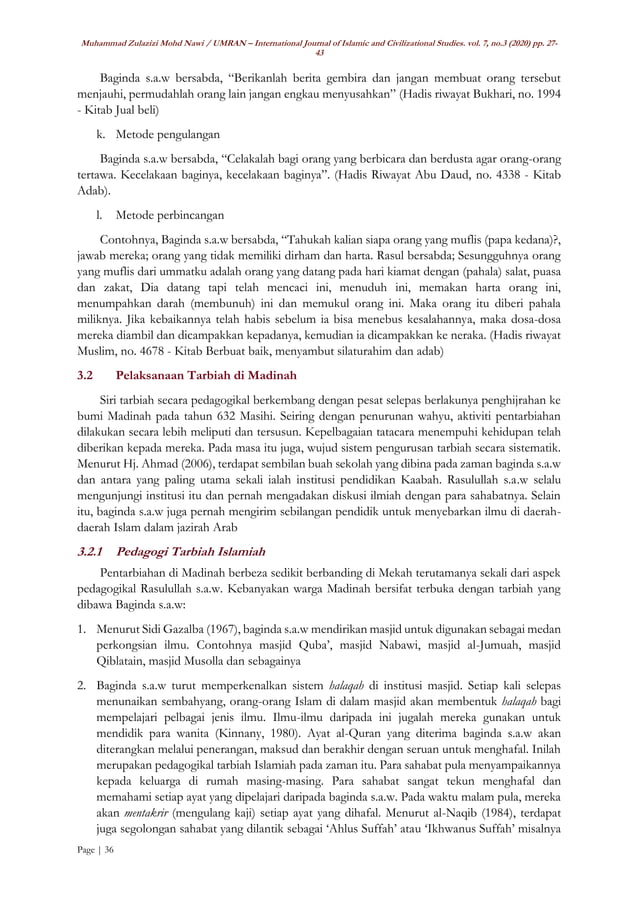 Pelaksanaan Tarbiah Islamiah Pada Zaman Rasulullah s.a.w di Mekah dan ...