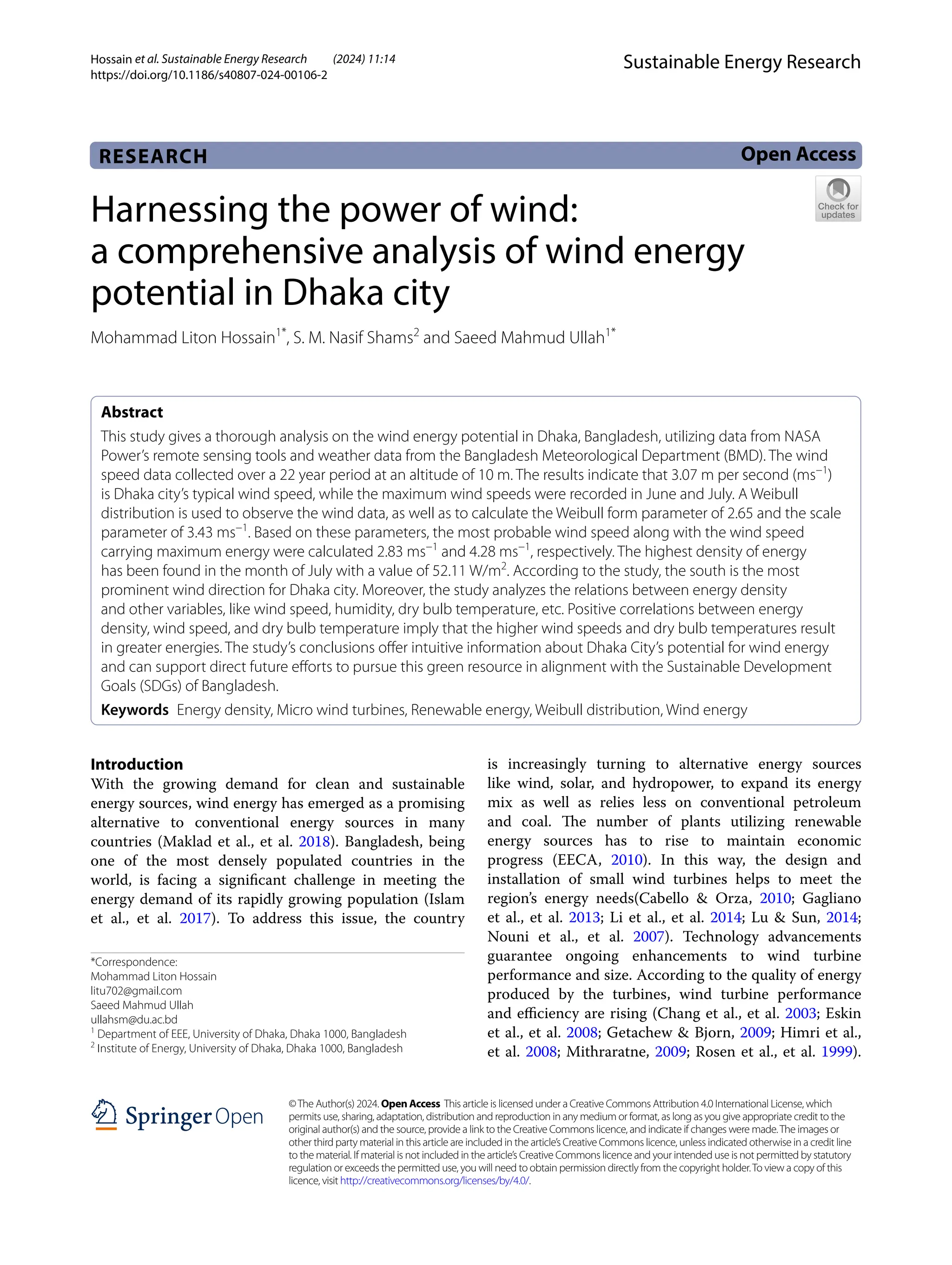 Harnessing the power of wind: a comprehensive analysis of wind energy ...