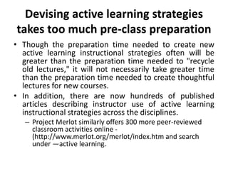 Using active learning instructional strategies | PPTX