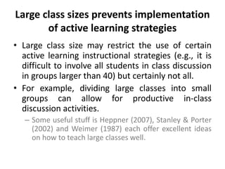 Using active learning instructional strategies | PPTX