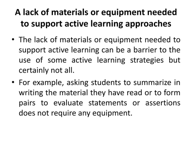 Using active learning instructional strategies | PPTX