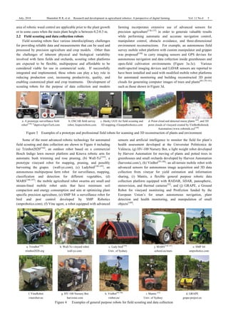 Research and development in agricultural robotics: A perspective of digital farming | PDF