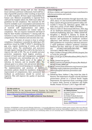 Infection prevention, Published Article Editorial July-August 2023.pdf