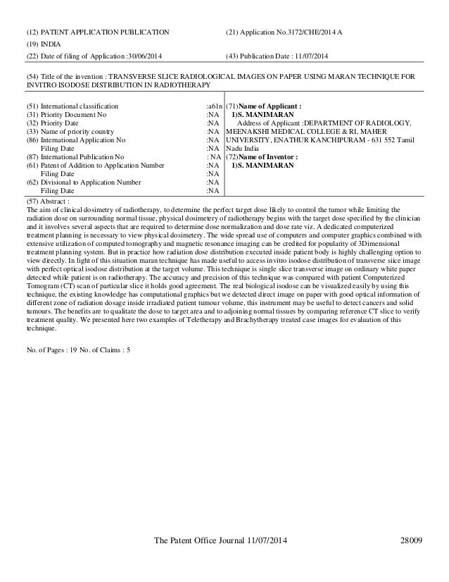 Published indian patent and design registration information july 11t…