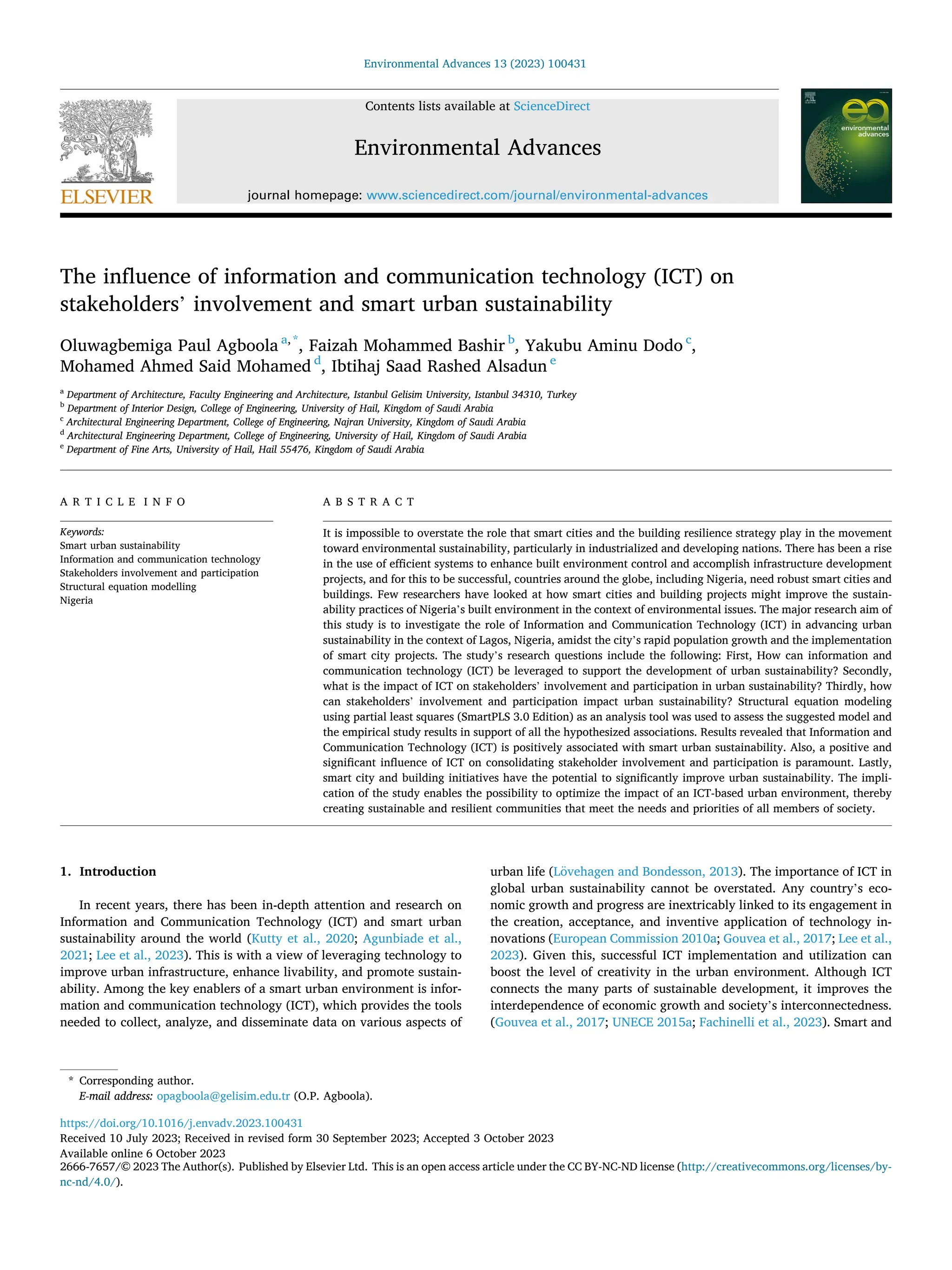 The influence of information and communication technology (ICT) on ...