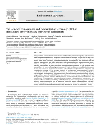 The influence of information and communication technology (ICT) on ...