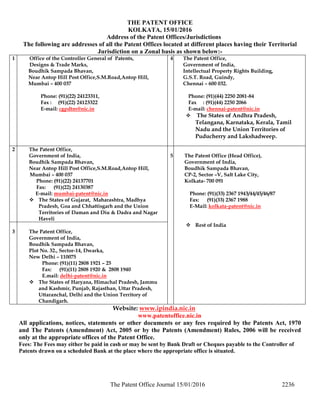 Published patent and design registration information january 15th, 2016 ...