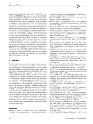 The Future of Computational Models for Predicting Human Toxicities ...