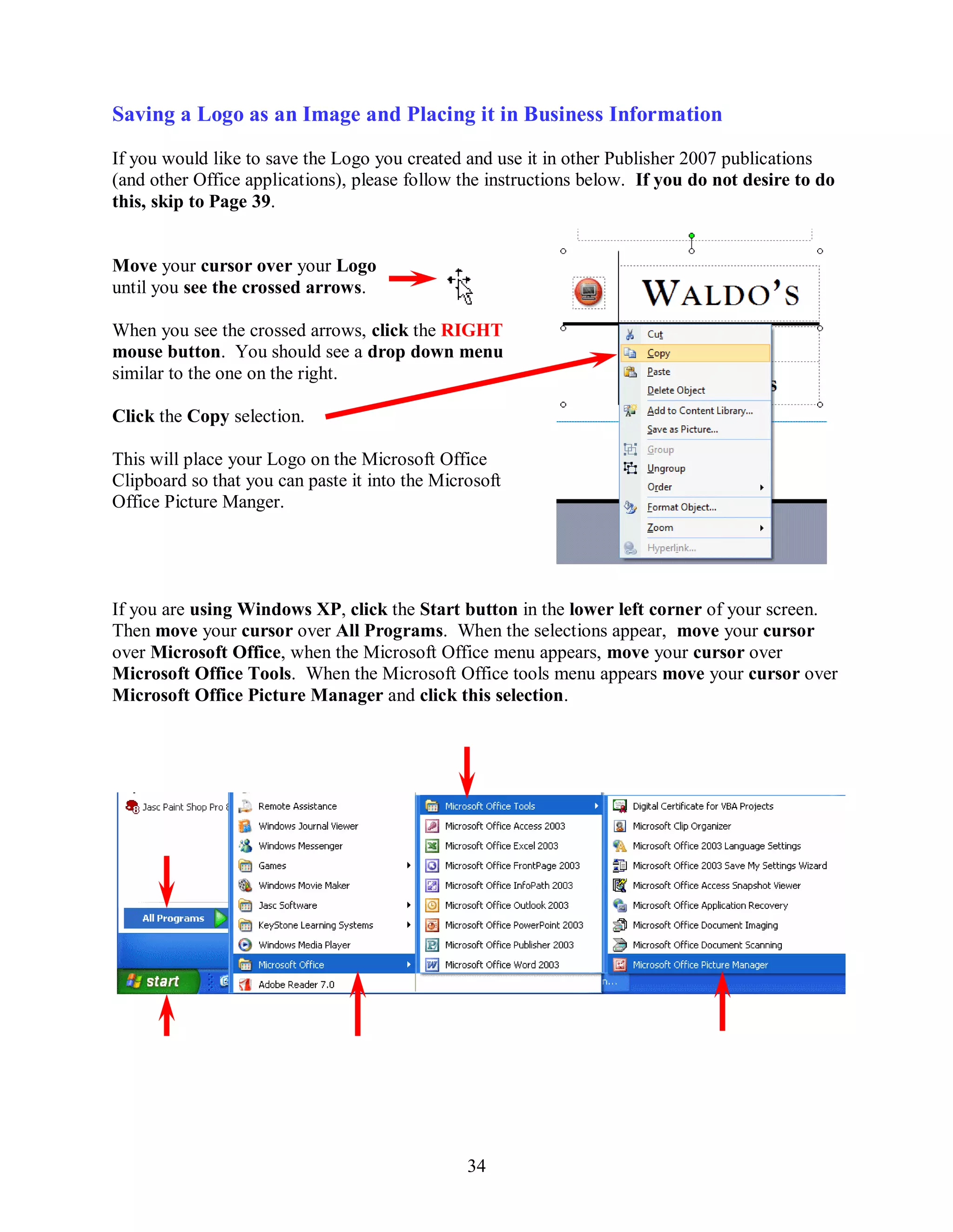 Publisher 2007 tutorial | PDF