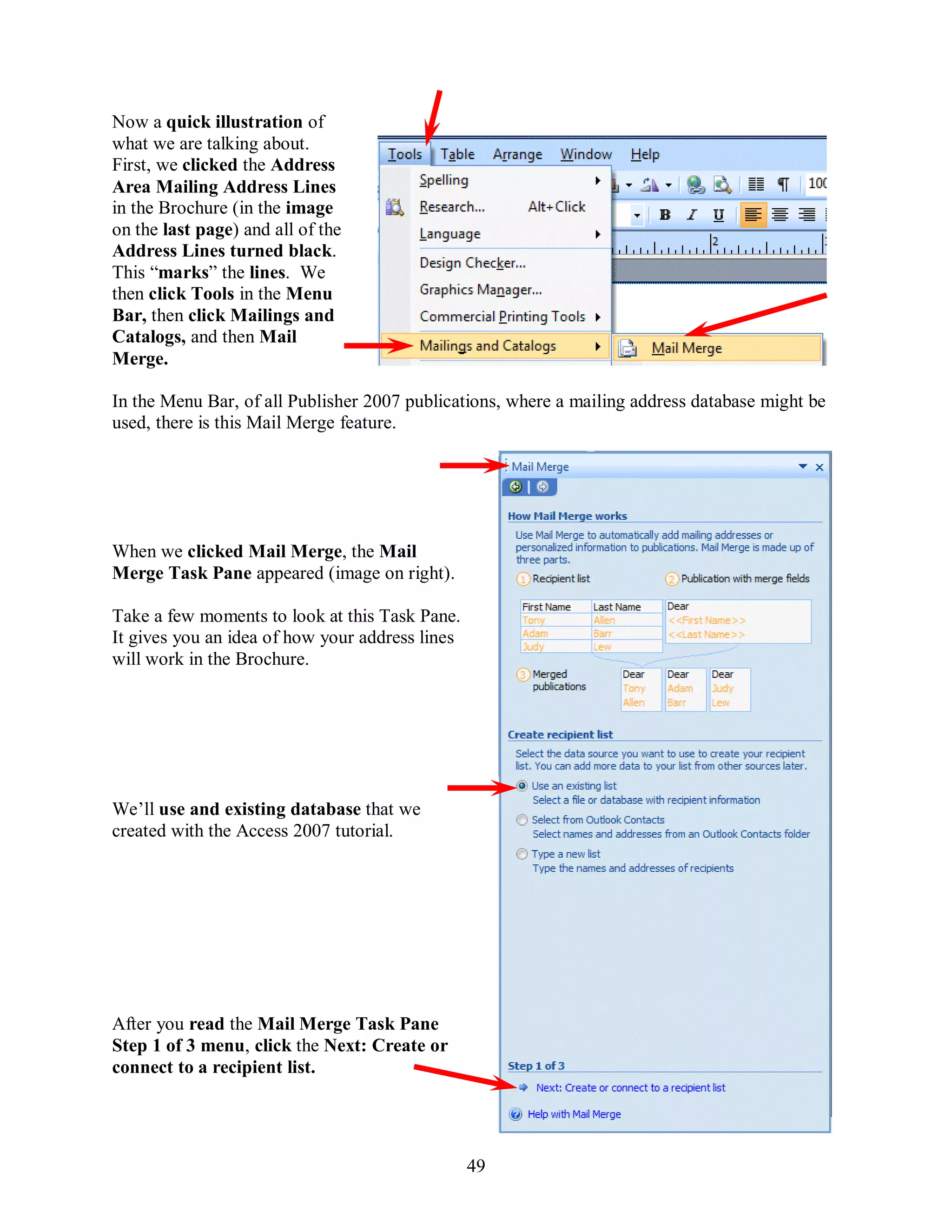 Publisher 2007 tutorial | PDF