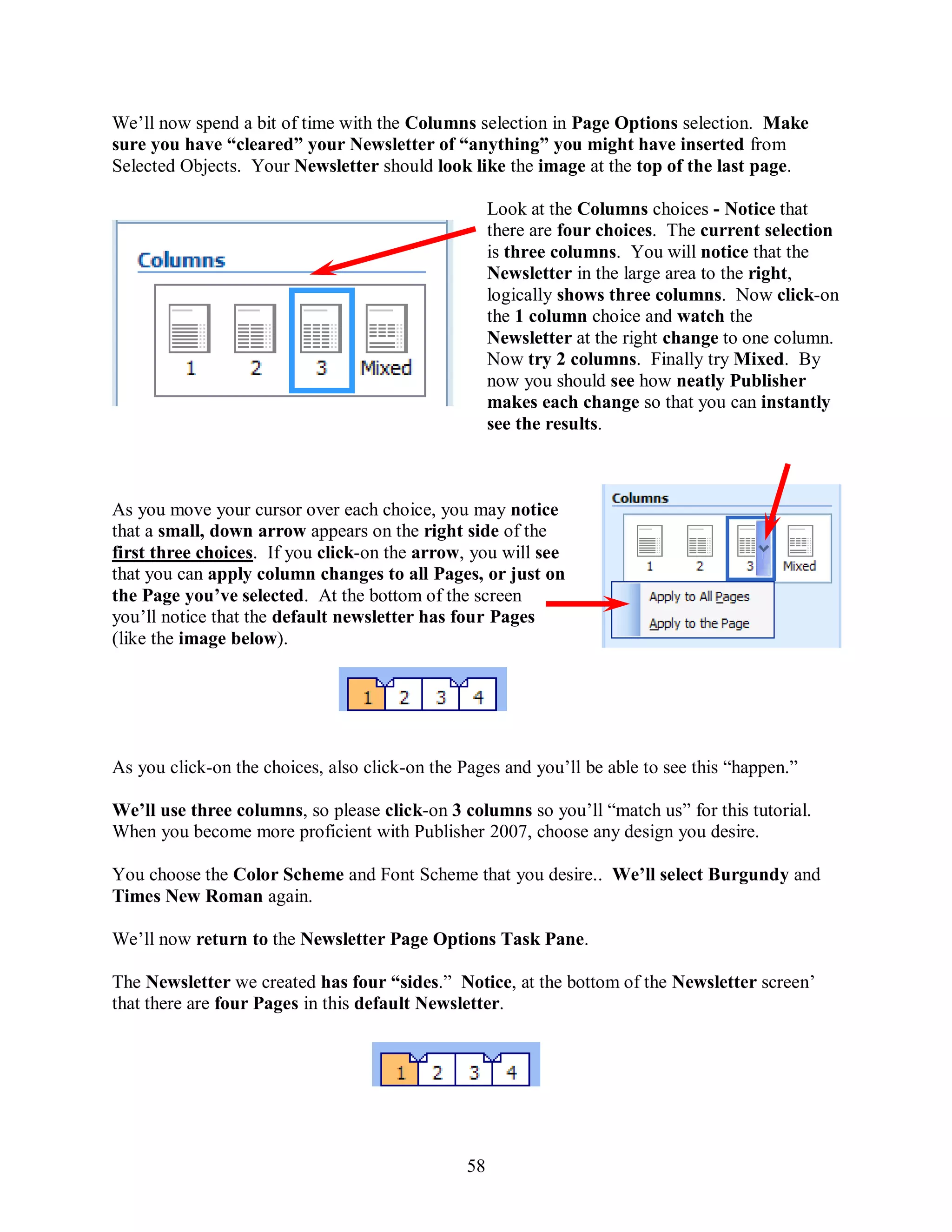 Publisher 2007 tutorial | PDF