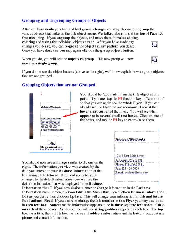 Publisher 2007 tutorial | PDF