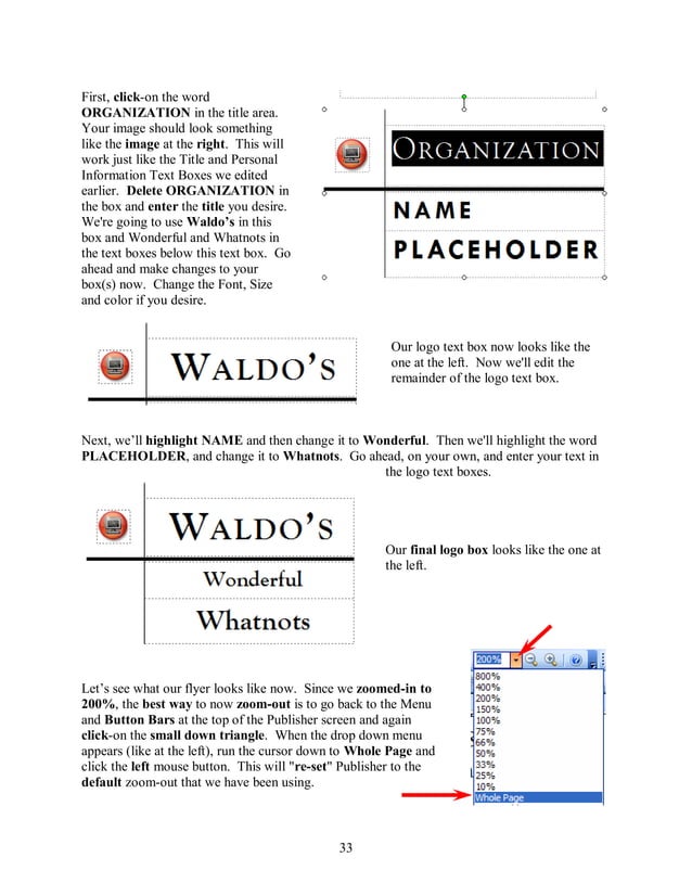 Publisher 2007 tutorial | PDF