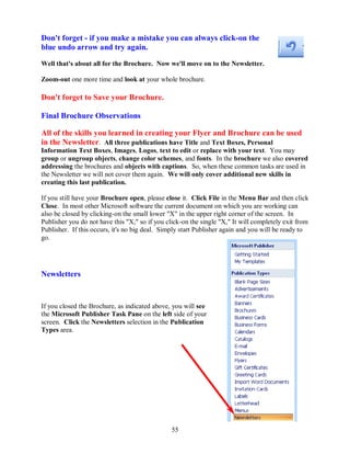 Publisher 2007 tutorial | PDF