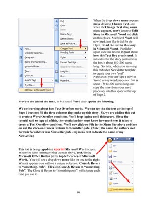 Publisher 2007 tutorial | PDF