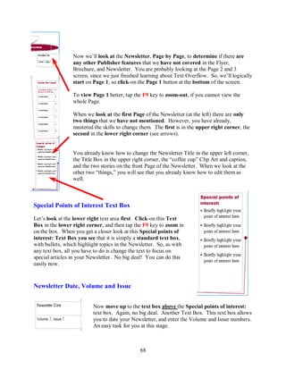Publisher 2007 tutorial | PDF