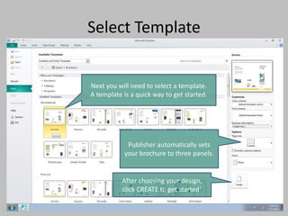 Create a Brochure with Publisher 2010 | PPT