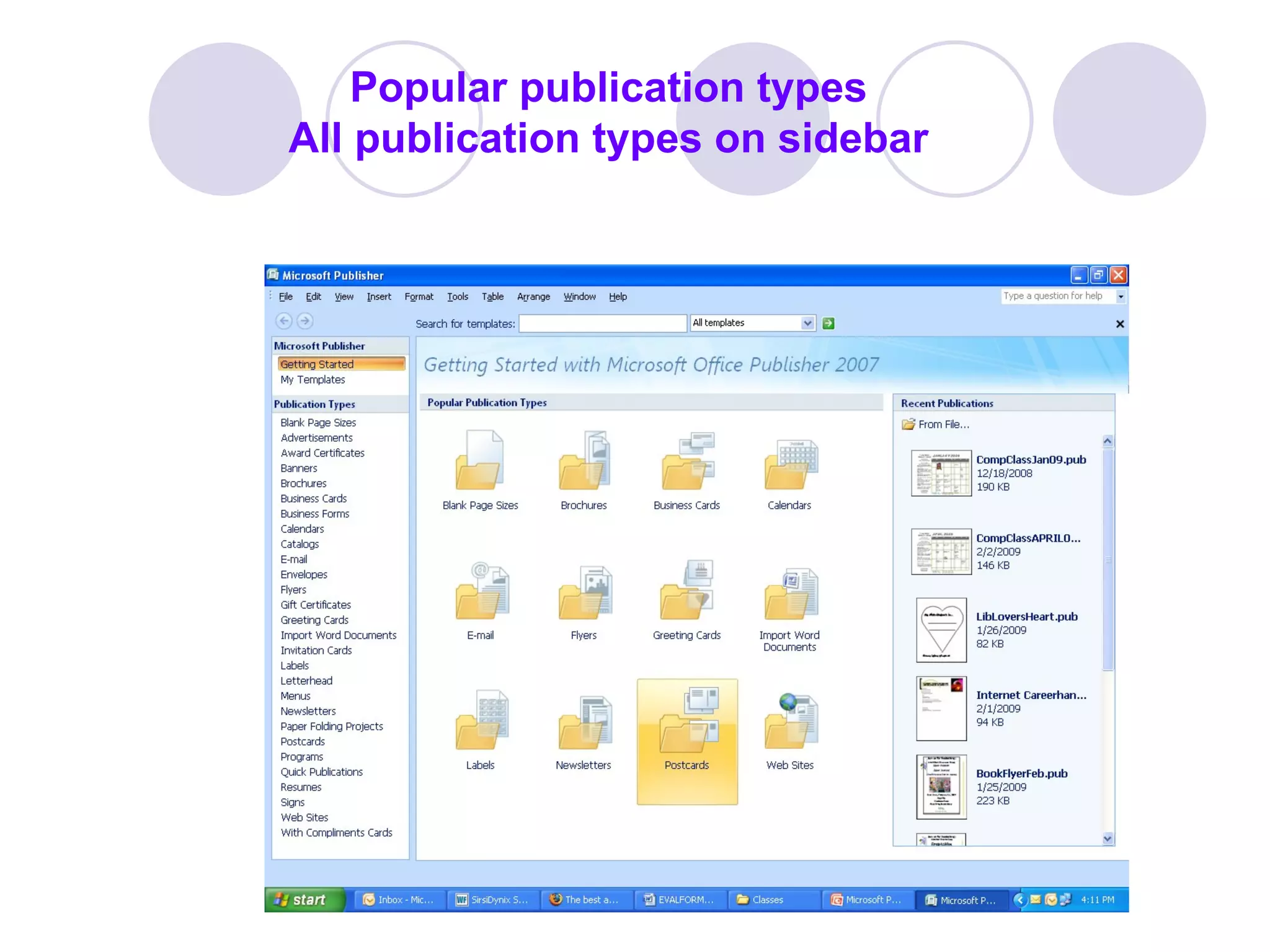 Microsoft Publisher Class | PPT