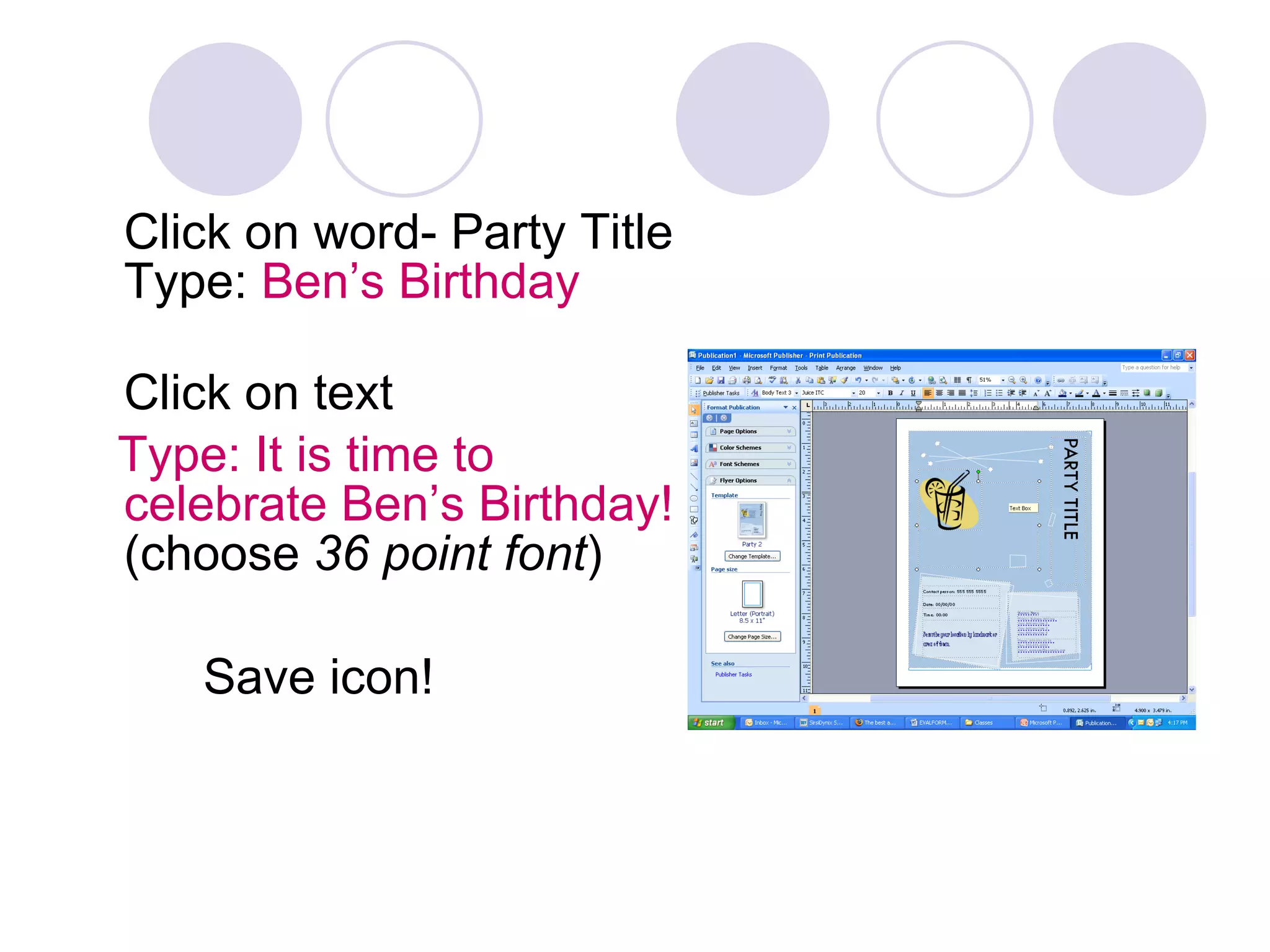 Microsoft Publisher Class | PPT