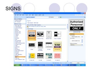 Microsoft Publisher Class | PPT