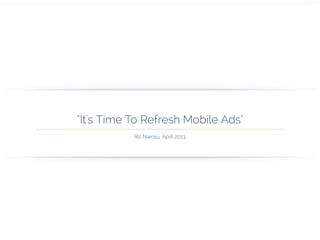 Refresh Ads Publisher Deck | PPT