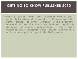 Publisher topic 1 | PPTX