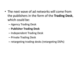 Publisher Trading Desk | PPTX | Advertising Industry | Industries