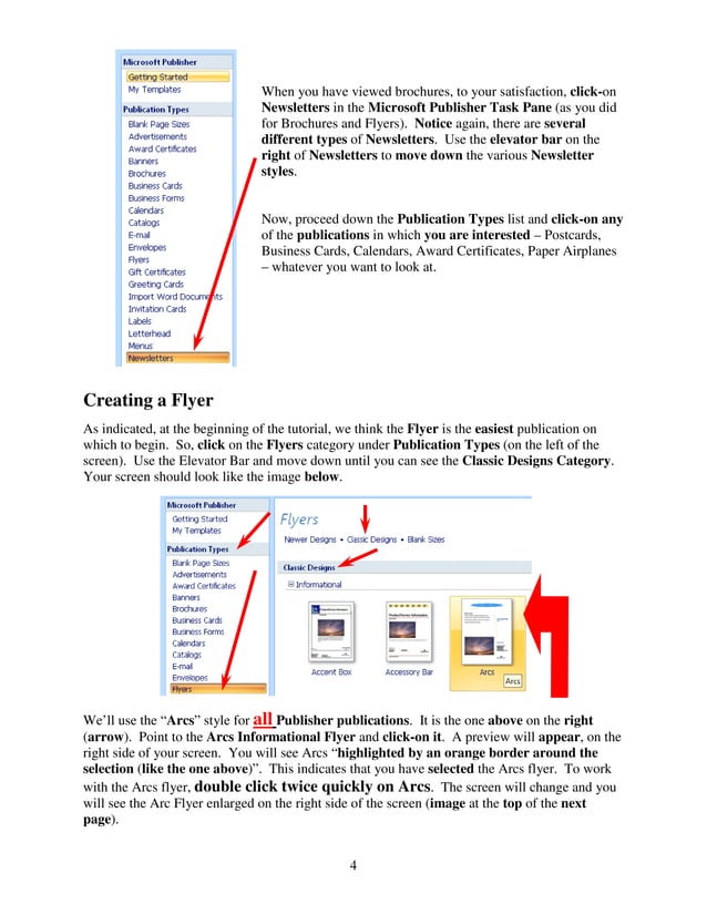 MS Publisher Tutorial | PDF