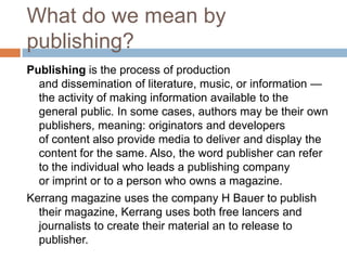 Publishing | PPTX