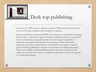 Publishing | PPT | Desktop Publishing | Computer Software and Applications
