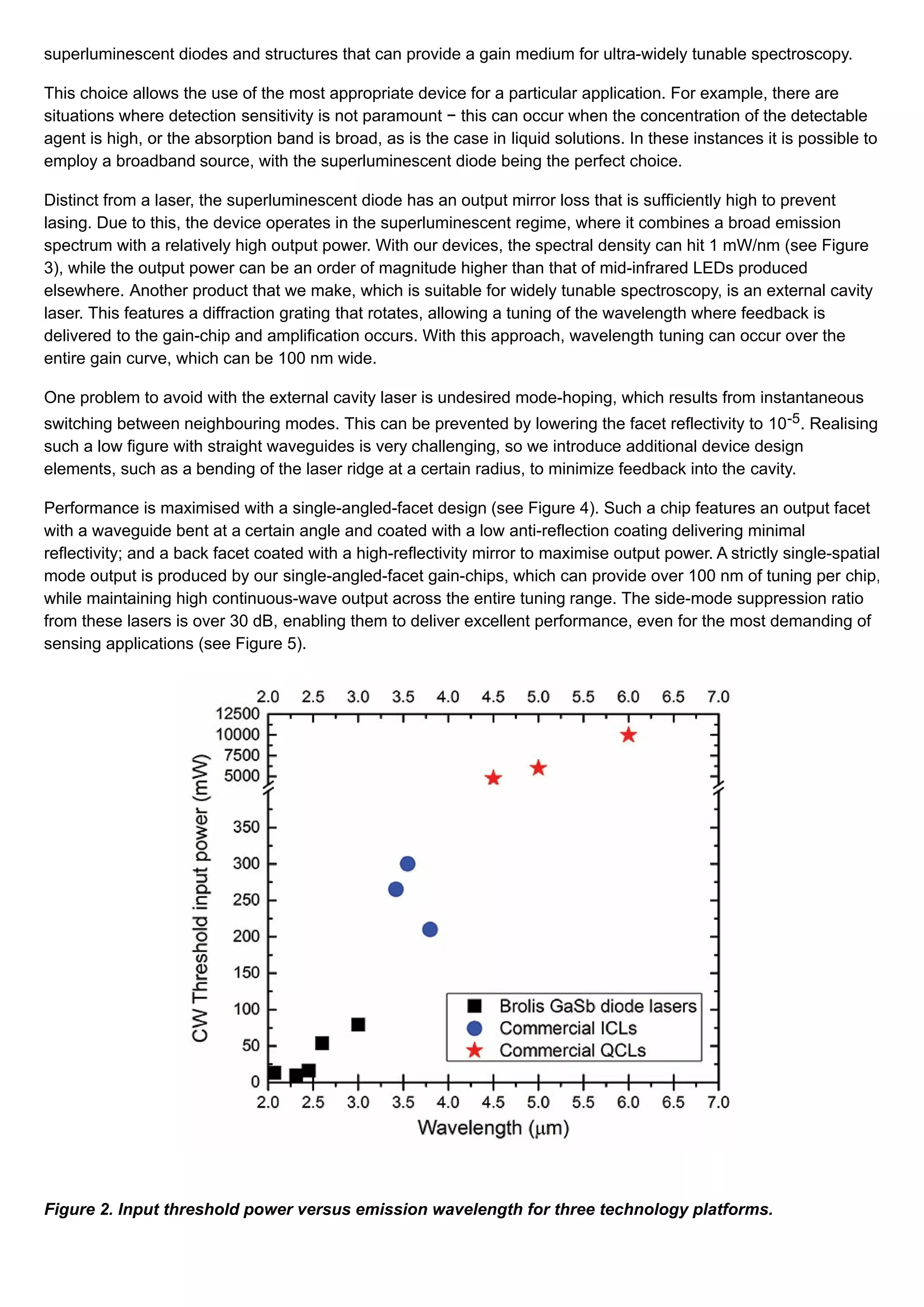 Brolis Semiconductors: Targeting Spectroscopy with Antimonide Sources | PDF