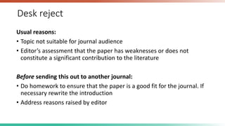 PUBLISHING AGRICULTURAL DEVELOPMENT RESEARCH IN SOCIAL SCIENCE JOURNALS ...