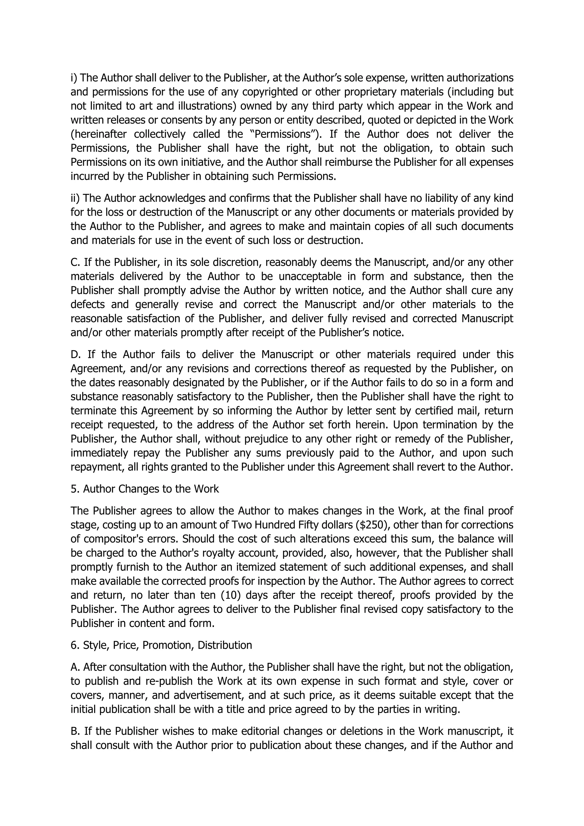 PUBLISHING AGREEMENT | PDF