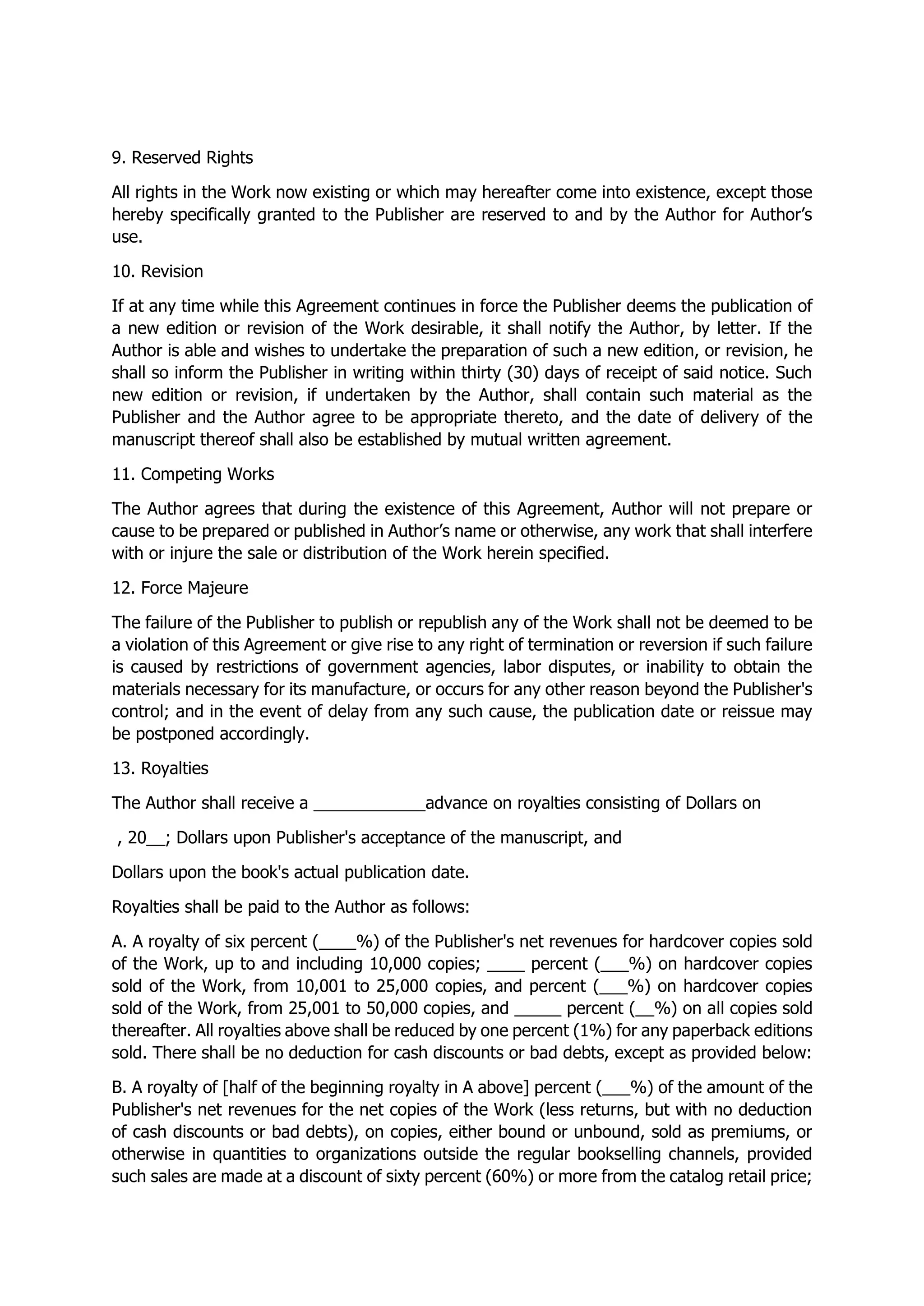 PUBLISHING AGREEMENT | PDF