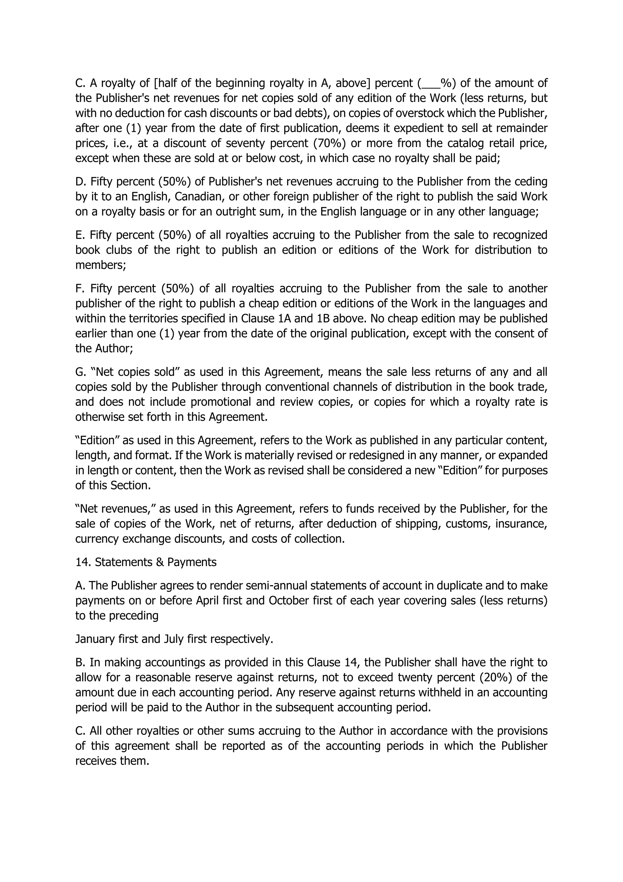 PUBLISHING AGREEMENT | PDF