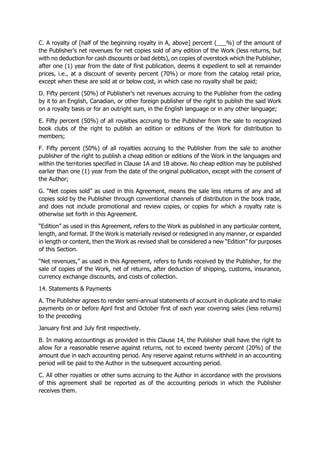 PUBLISHING AGREEMENT | PDF