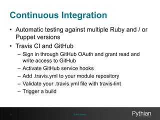 Publishing a Module on the Puppet Forge | PPT