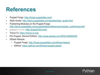 Publishing a Module on the Puppet Forge | PPT