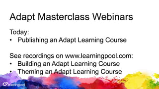 Publishing an Adapt Learning Course | PPTX