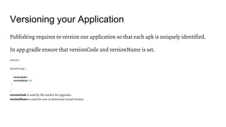 Publishing app to play store | PPTX