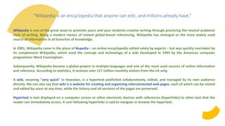 Publishing Articles in the English Wikipedia | PPTX