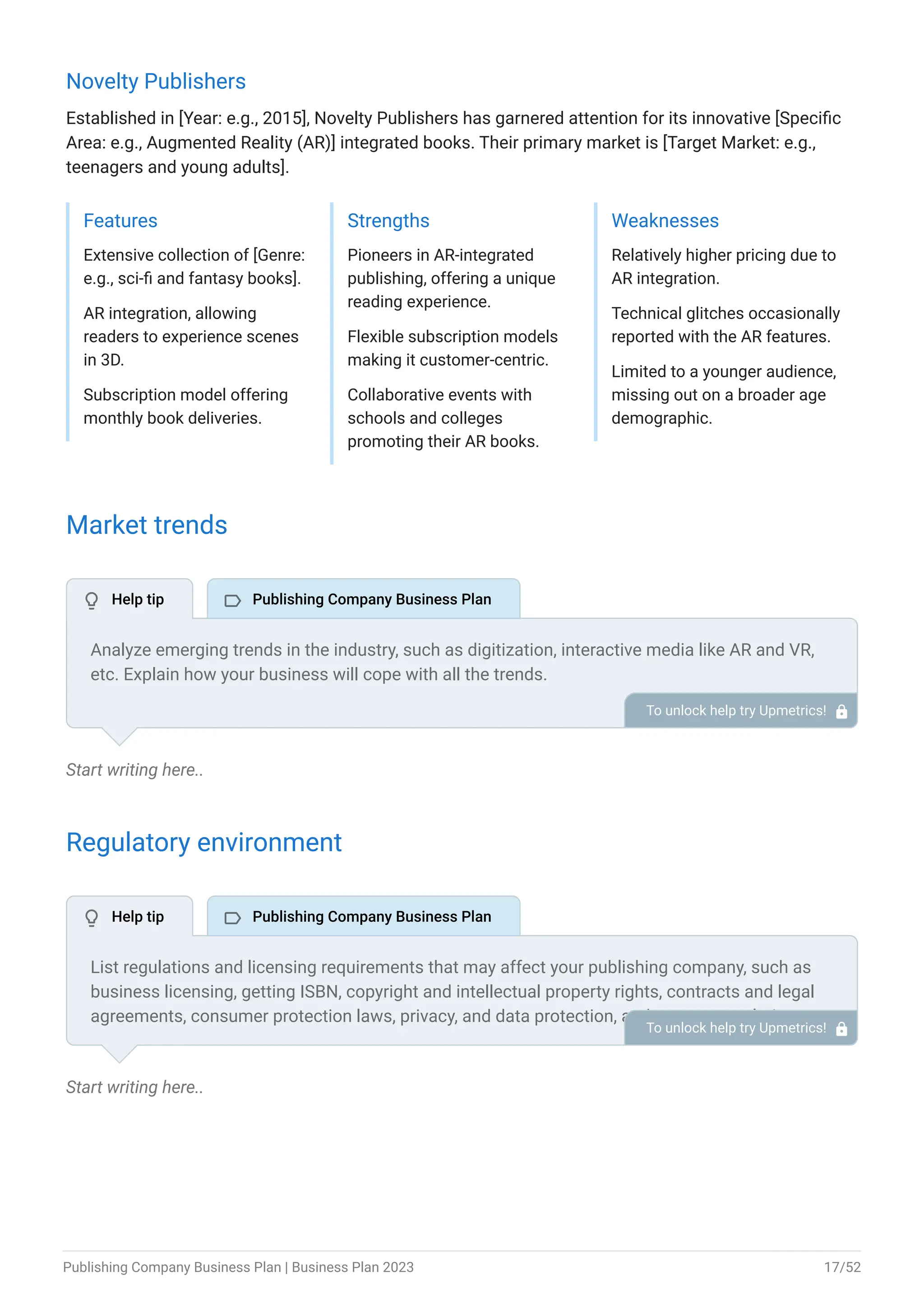 publishing company business plan example | PDF