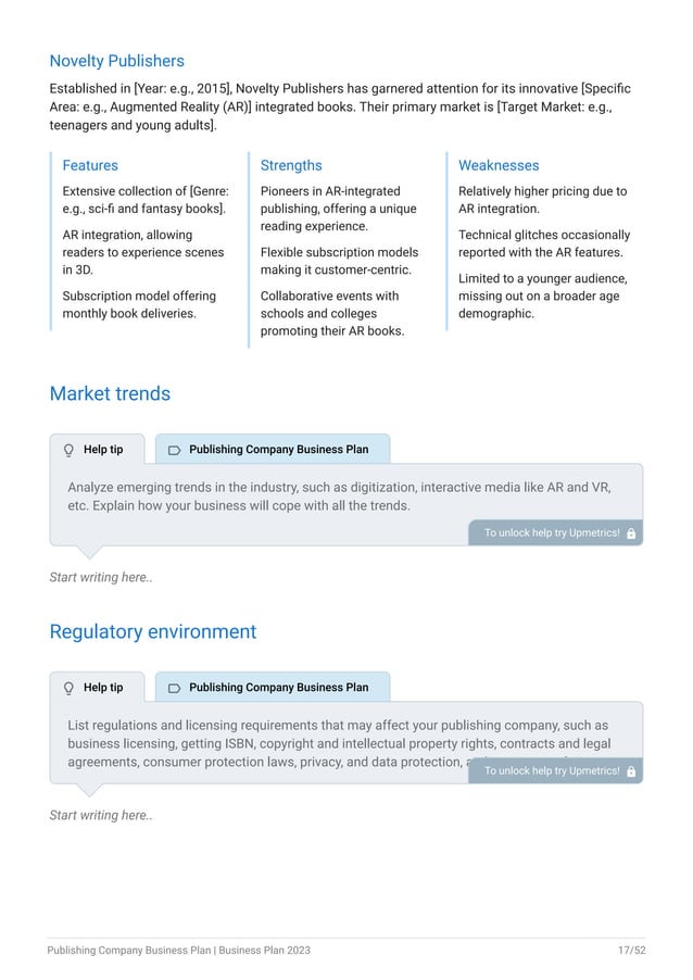 publishing company business plan example | PDF