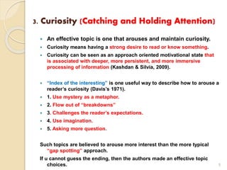 Publishing in amj part 1 topic choice | PPTX