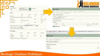 Langkah Mudah Publishing Management dengan OJS | PPT