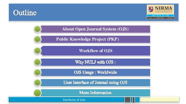 Publishing nulj using open journal system (ojs)